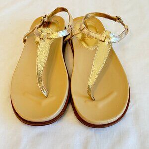 Sam Edelman | Shoes | Sam Edelman Naomi Sandals In Gold Metallic ...